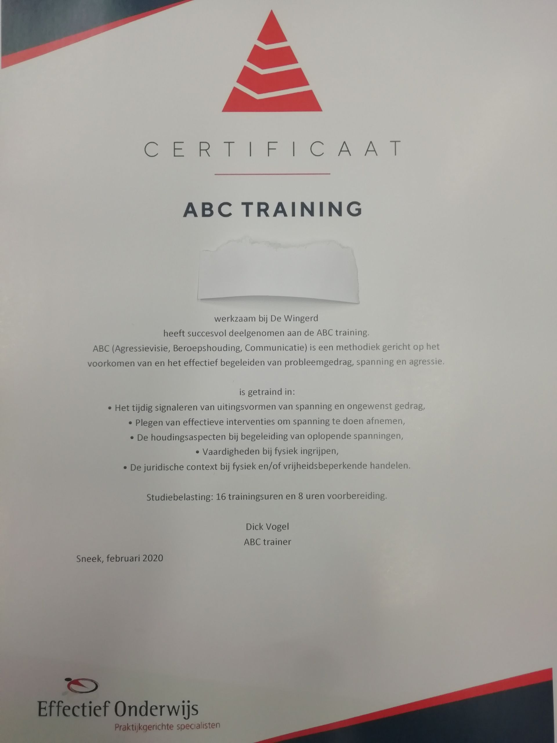 ABC training.